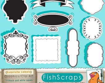 Simple Circle Frames 9 inch Round Clip Art Border Digital