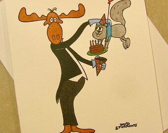 Rocky bullwinkle | Etsy