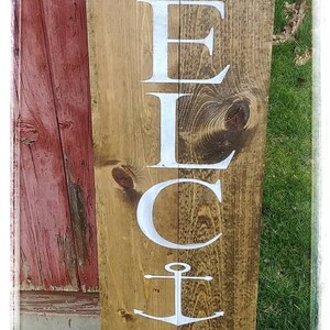 Wood welcome sign | Etsy