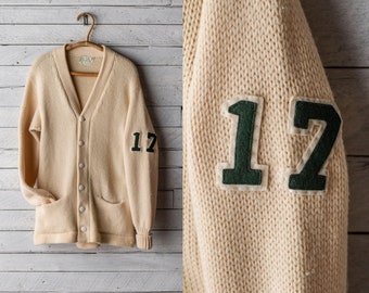 Letterman sweater | Etsy