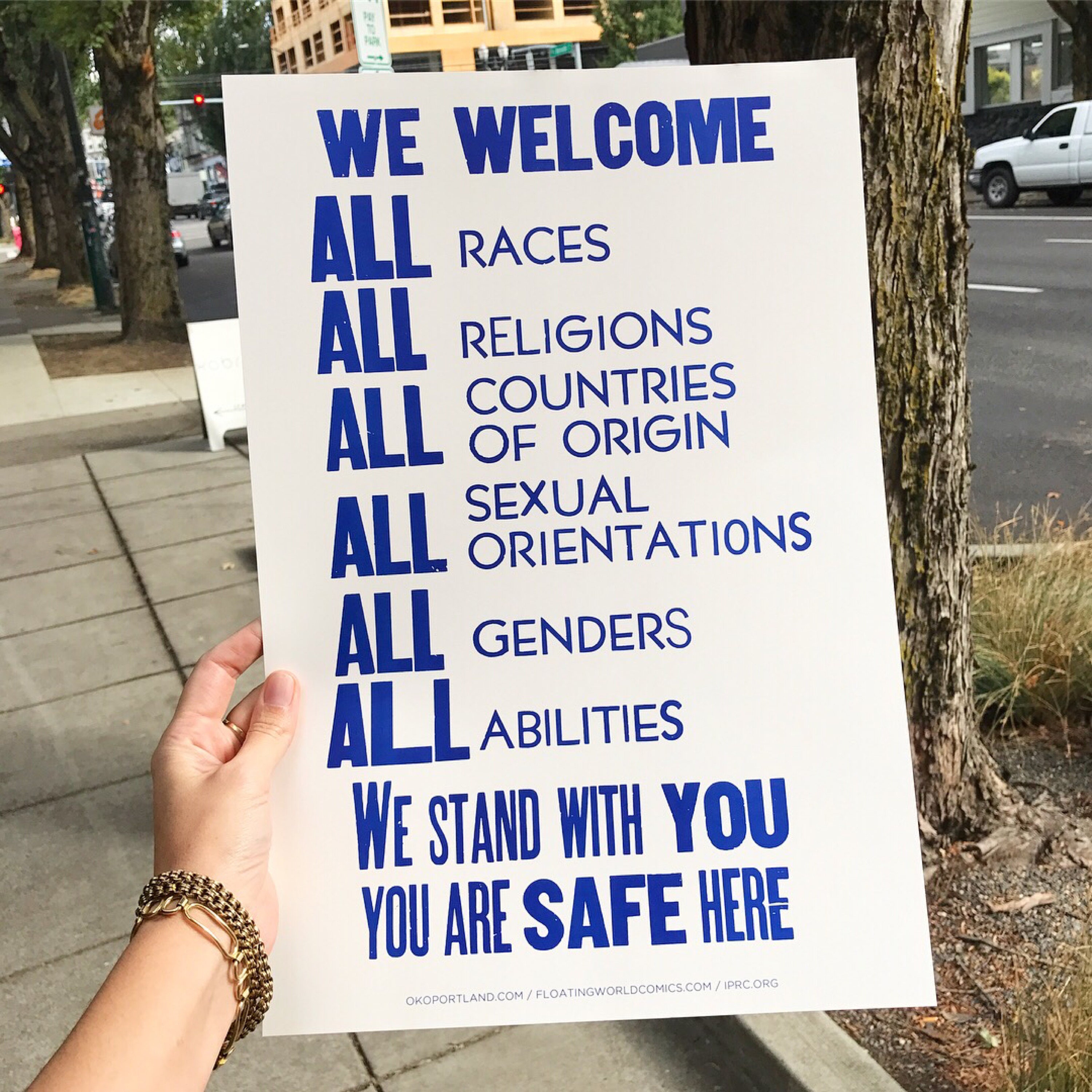 WE WELCOME ALL Poster