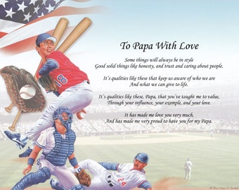 Baseball poem | Etsy