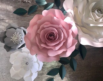 Paper flower wall | Etsy