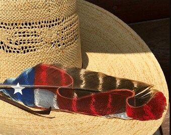 Cowboy hat feathers | Etsy