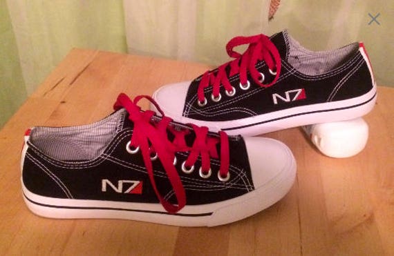 Mass Effect Inspired N7 Canvas Shoes Sneakers