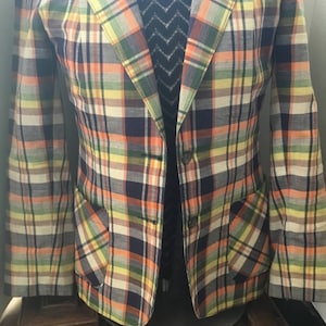 Madras jacket | Etsy