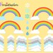 Weather Clipart Rainbow Clip Art Sun Clipart Instant