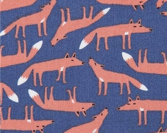 Fox print fabric | Etsy
