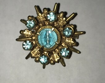 Religious brooch | Etsy