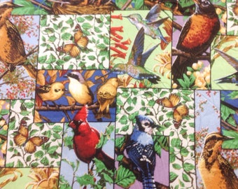Bird fabric | Etsy