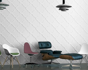 Mid Century Modern Wall Paneling Panele 3D 3D Wall