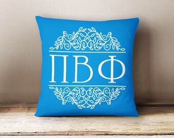 PiPhi Pi Beta Phi Script Sorority Pillow Choose Your Pillow