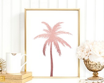 Rose gold wall art | Etsy