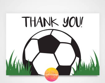 Soccer thank you | Etsy