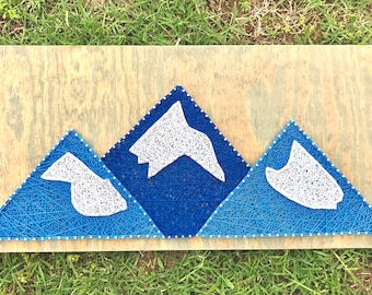 Mountain string art | Etsy