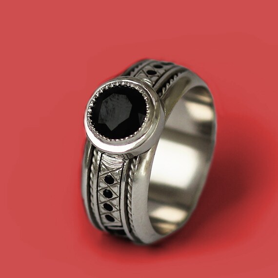 unique engagement ring for men Black Engagement Ringpromise