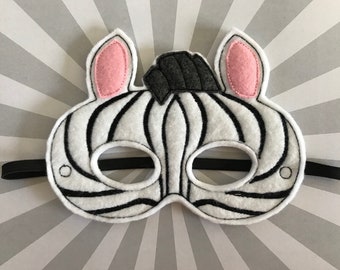 Zebra mask | Etsy