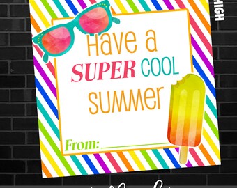 Popsicle gift tag | Etsy