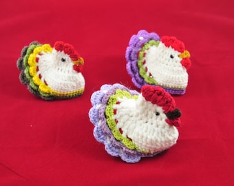 Chicken Tea Cosy PDF Crochet Pattern Easter Decor Spring