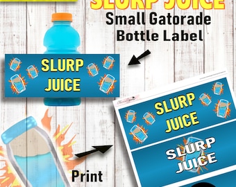 Slurp juice labels | Etsy