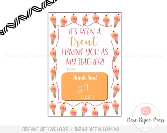 Ice cream card | Etsy