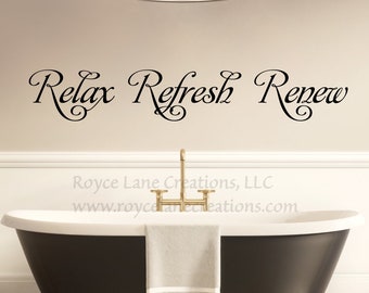 Relax wall decal | Etsy