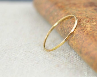 10K Gold Ring Real 10K Gold Double Ring Pure 10 Karat Gold