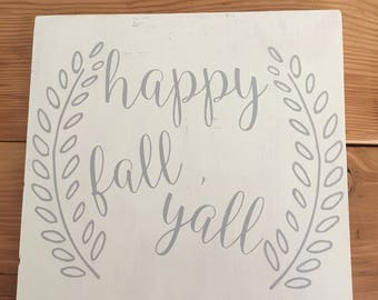 Happy fall sign | Etsy