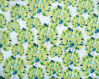 Peacock fabric | Etsy