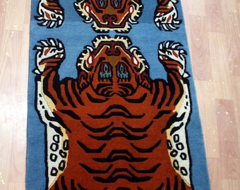 Tiger rug | Etsy