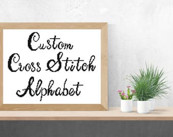 Cross stitch letters | Etsy