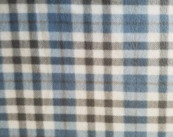 Gray plaid fabric | Etsy