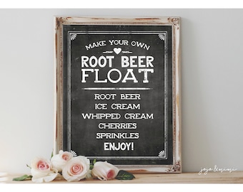Root beer float sign | Etsy