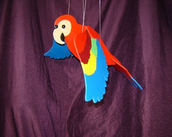 Wooden parrot | Etsy