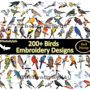 Bird embroidery | Etsy
