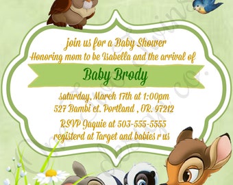 Bambi invitation | Etsy