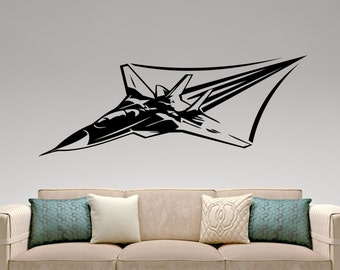 Fighter jet decal | Etsy