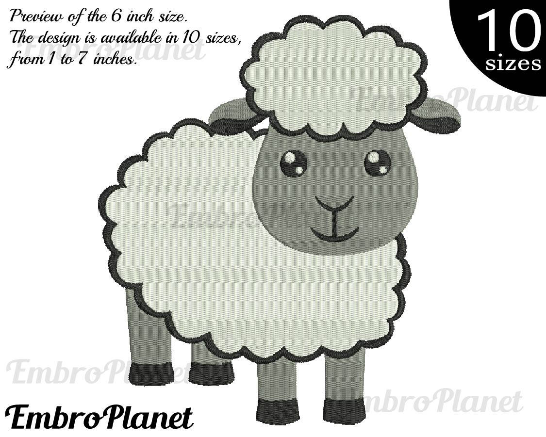 Sheep Designs for Embroidery Machine Instant Download