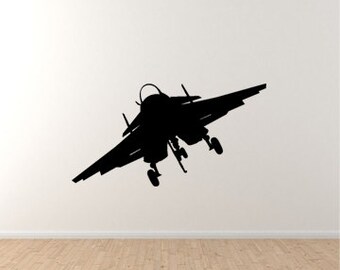 Fighter jet decal | Etsy