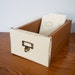 Library drawer card catalog drawer wood storage box