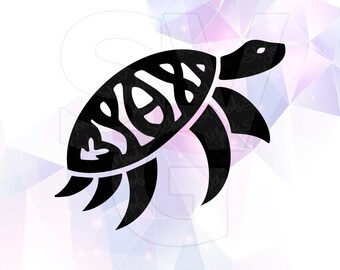 Turtle decal svg | Etsy