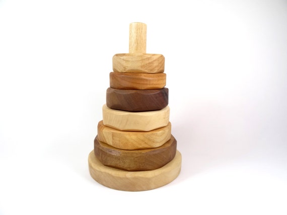 Wooden Stacking Toy for babies // Wooden building toy