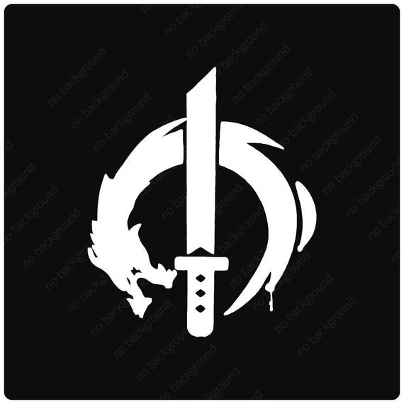 Genji Sword Blade and Dragon Spray Overwatch Logo Symbol Icon