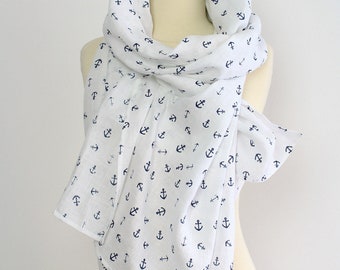 Nautical scarf | Etsy
