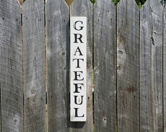 Grateful sign | Etsy