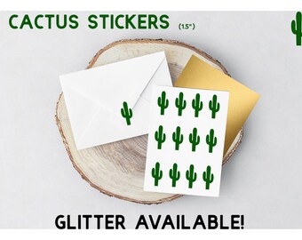 Cactus stickers | Etsy