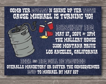 Redneck invitation | Etsy