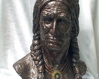 Indian head statue | Etsy