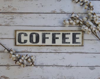 Vertical coffee sign | Etsy