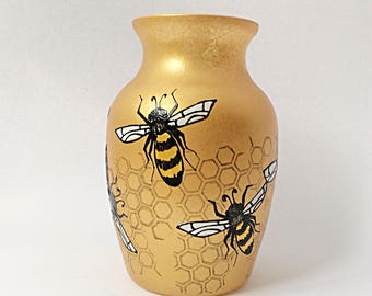 Honey bee vase | Etsy